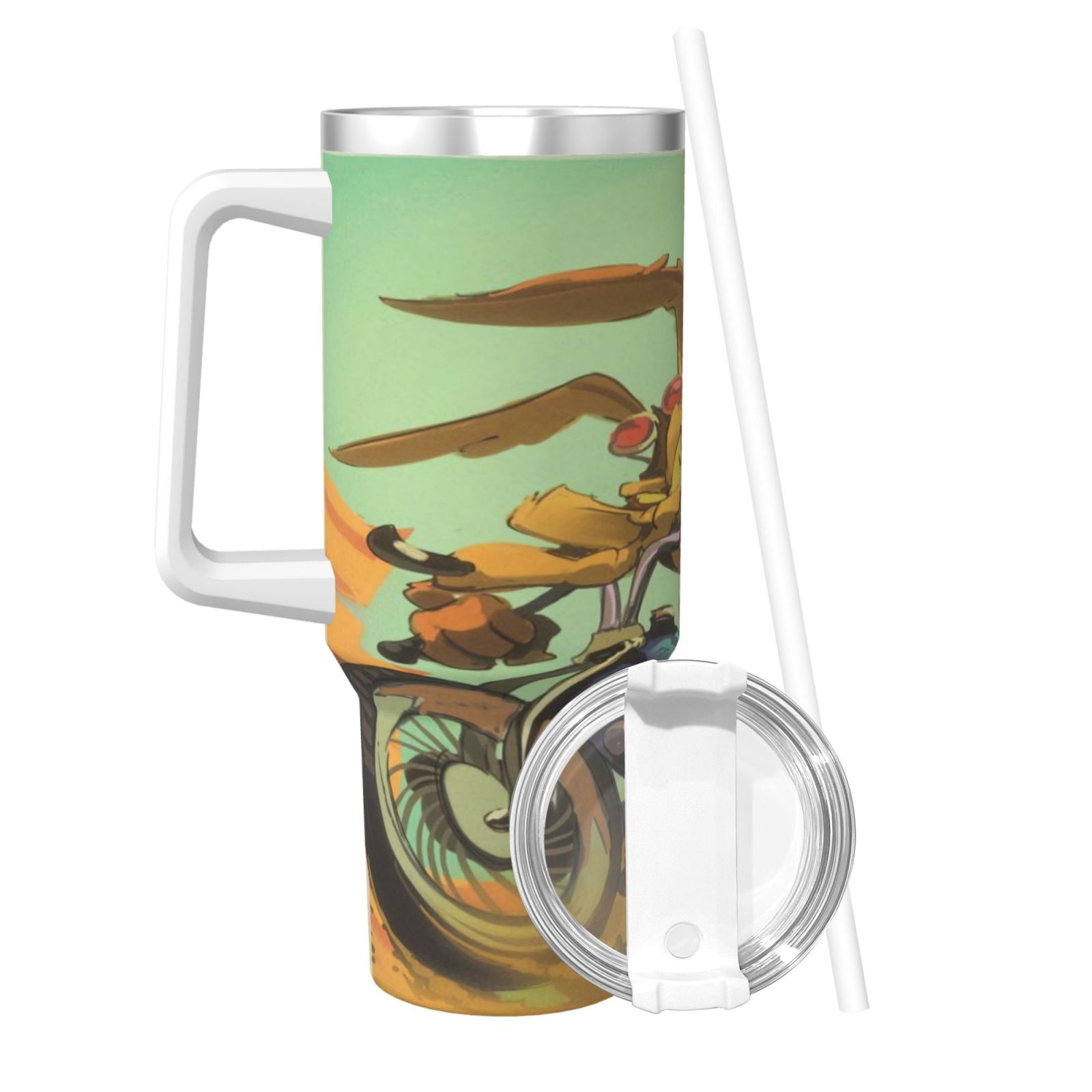 Wile E Coyote Print Thermos Insulated Stainless Steel Hot/Cold Coffee ...