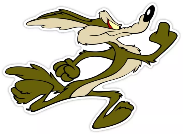 Wile E. Coyote Road Runner Cartoon Sticker Phone Decal Water Bottle Stickers Car Decals, Laptop ...