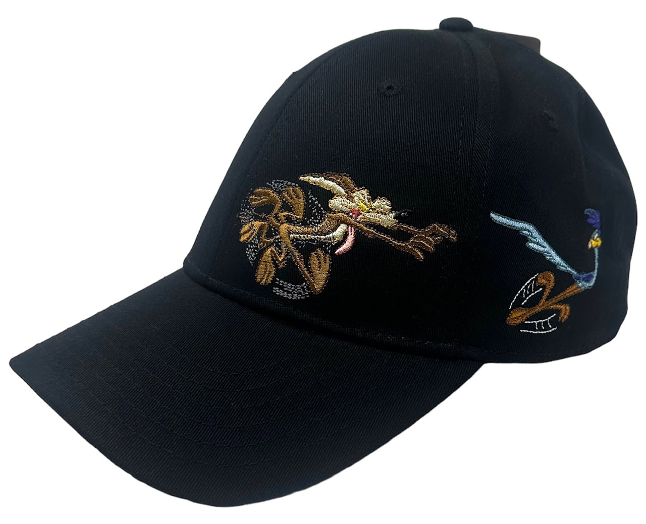 Wile E Coyote Road Runner Looney Tunes Men's Embroidered Snapback Hat ...