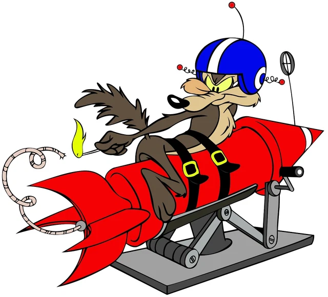 Wile E. Coyote Sticker Looney Tunes Phone Decal Water Bottle Stickers ...