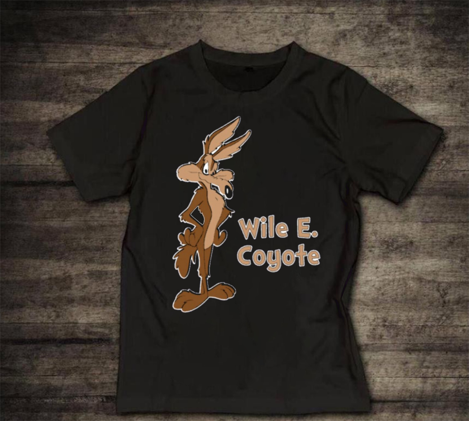 Wile E Coyote and the Road Runner T Shirt S-4XL Cotton Short Sleeve ...