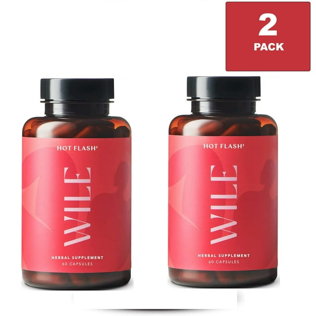 Wile Hot Flash Herbal Supplement For Women 120 Capsules Menopause