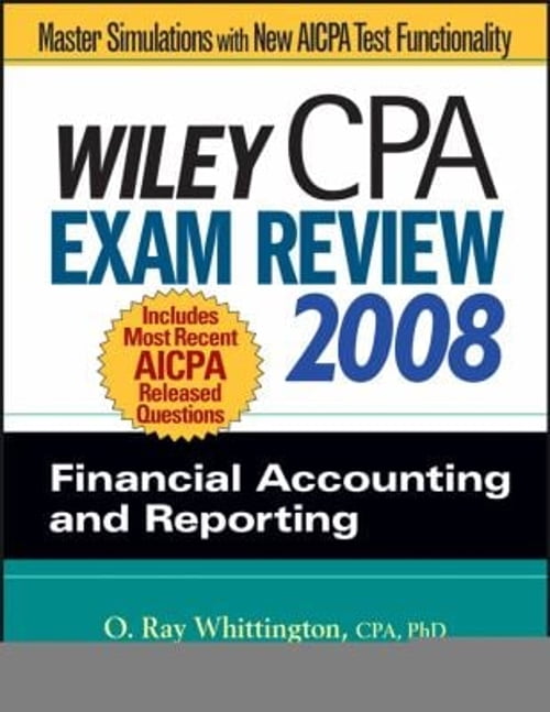Pre-Owned Wiley CPA Exam Review 2008 : Financial Accounting and ...