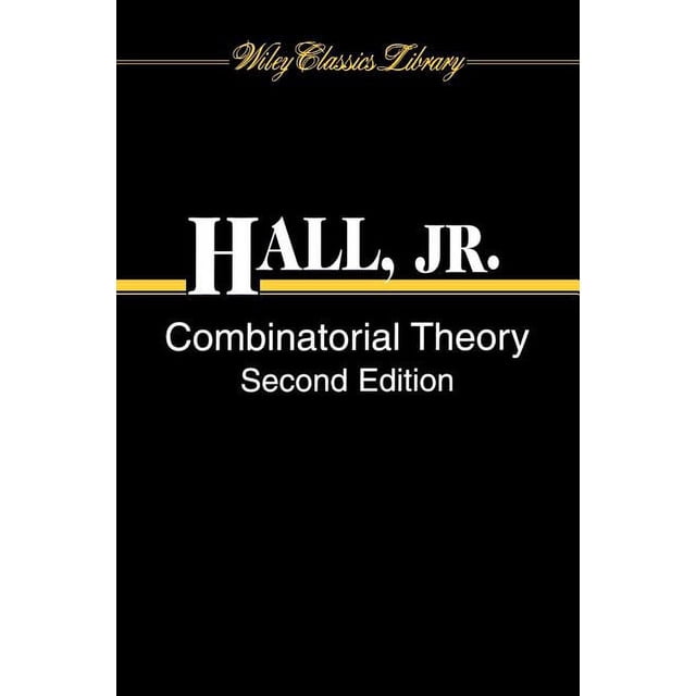 Wiley Classics Library Combinatorial Theory, Book 71, (Paperback ...
