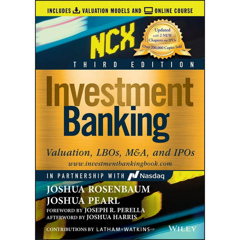 Free Shipping Wiley Finance Investment Banking Valuation Lbos M a and IPOs Hardcover Walmart