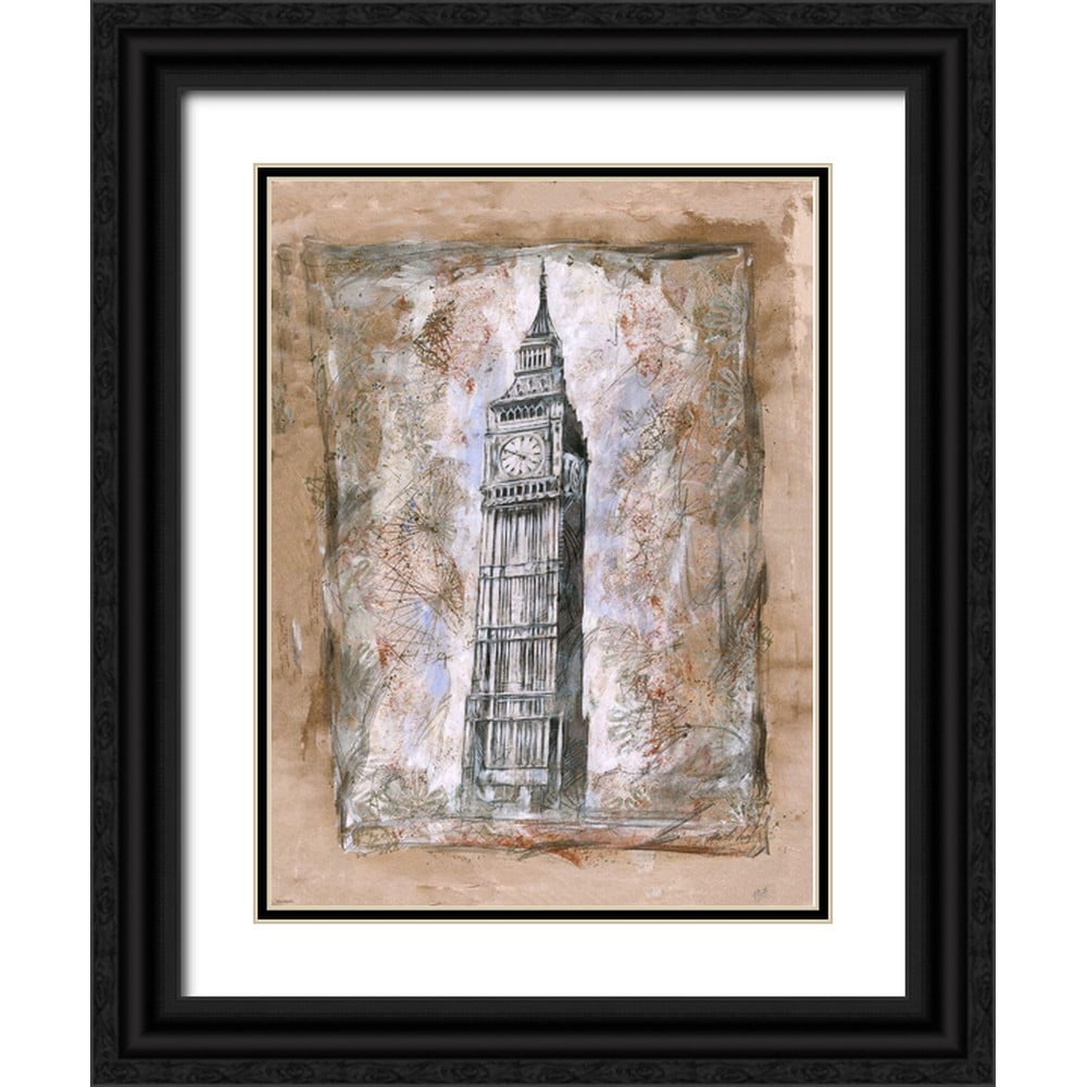 Wiley, Marta 11x14 Black Ornate Wood Framed with Double Matting Museum ...