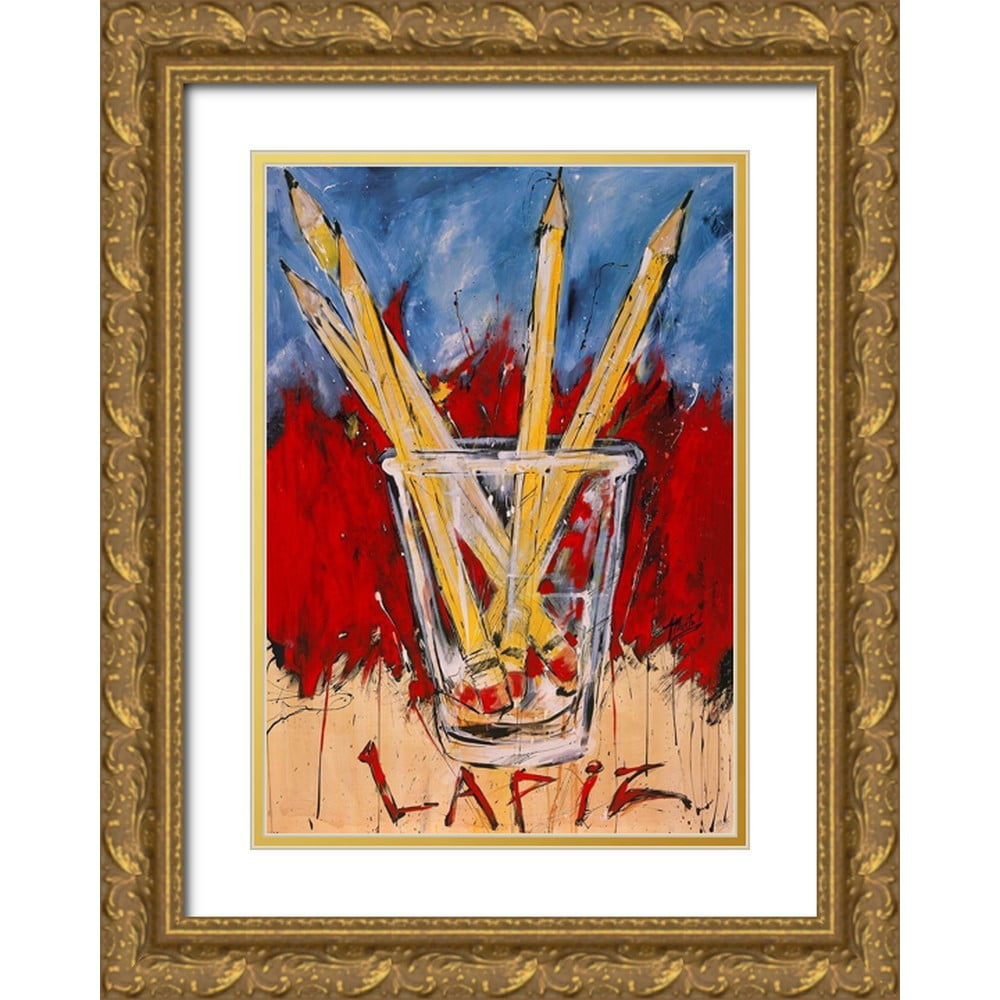 Wiley, Marta 11x14 Gold Ornate Wood Framed with Double Matting Museum ...