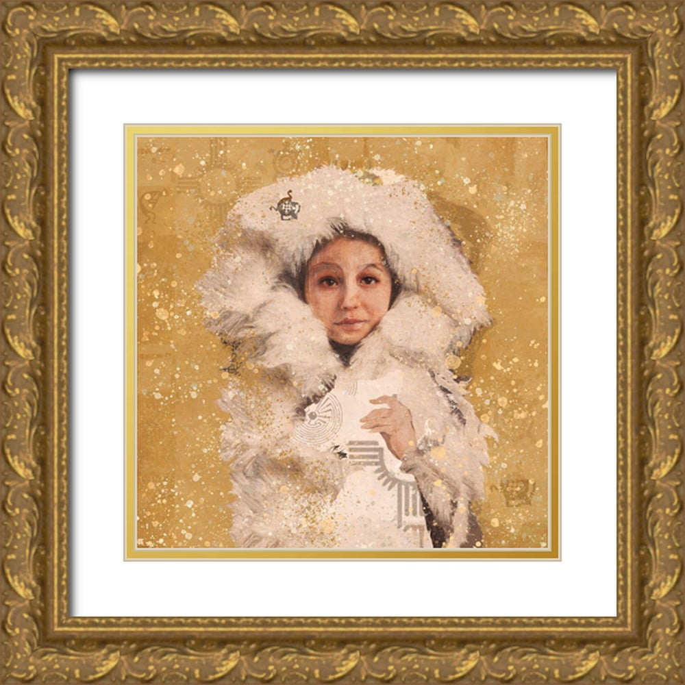 Wiley, Marta 15x15 Gold Ornate Wood Framed with Double Matting Museum ...