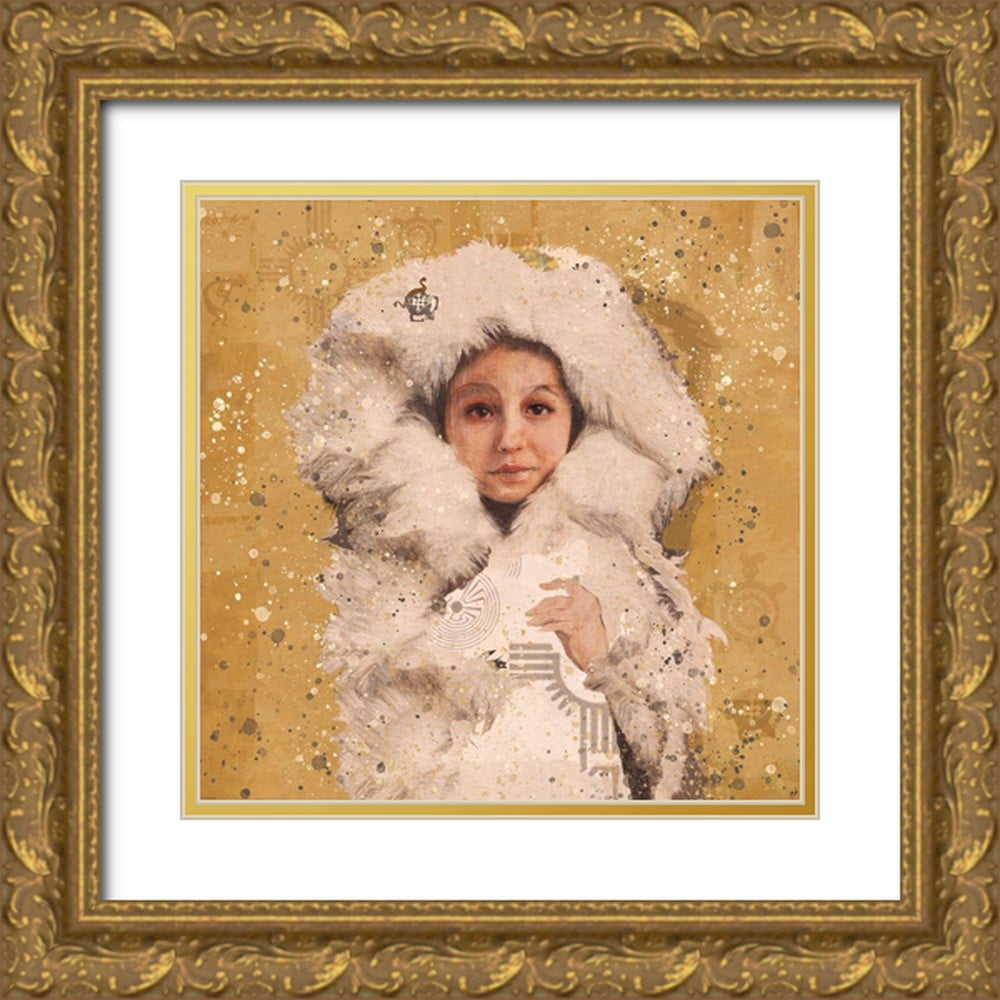 Wiley, Marta 20x20 Gold Ornate Wood Framed with Double Matting Museum ...