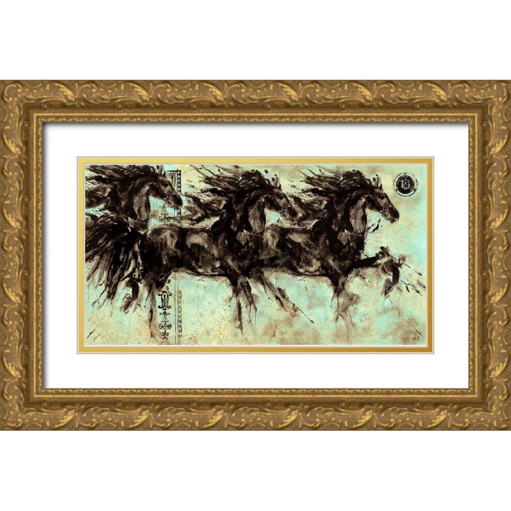 Wiley, Marta 24x15 Gold Ornate Wood Framed with Double Matting Museum ...