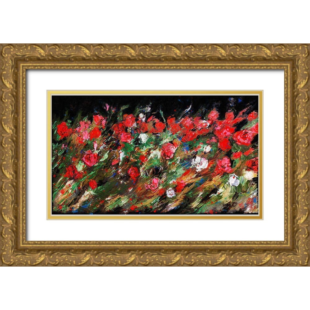 Wiley, Marta 24x16 Gold Ornate Wood Framed with Double Matting Museum ...