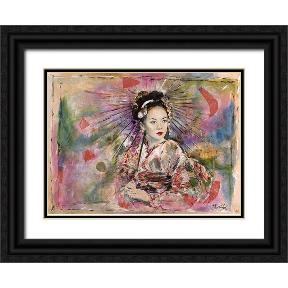Wiley, Marta 24x19 Black Ornate Wood Framed with Double Matting Museum ...