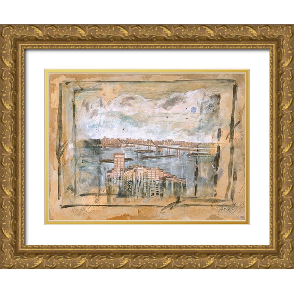 Wiley, Marta 24x19 Gold Ornate Wood Framed with Double Matting Museum ...