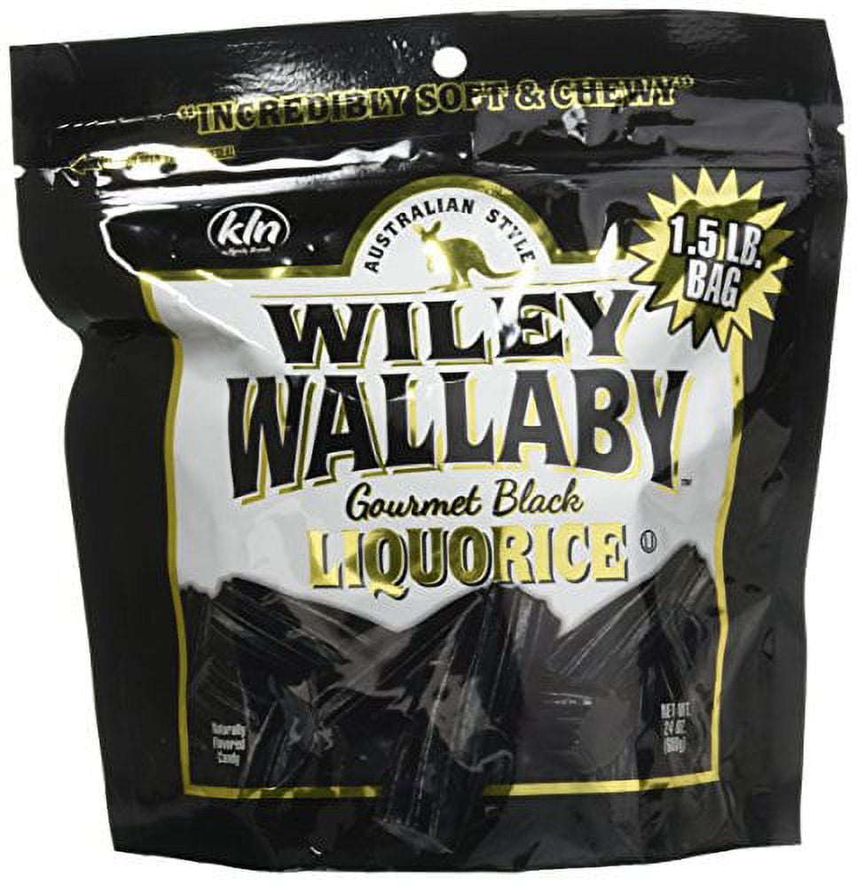 Wiley Wallaby Black Gourmet Licorice 24 oz Chewy Red Liquorice ...