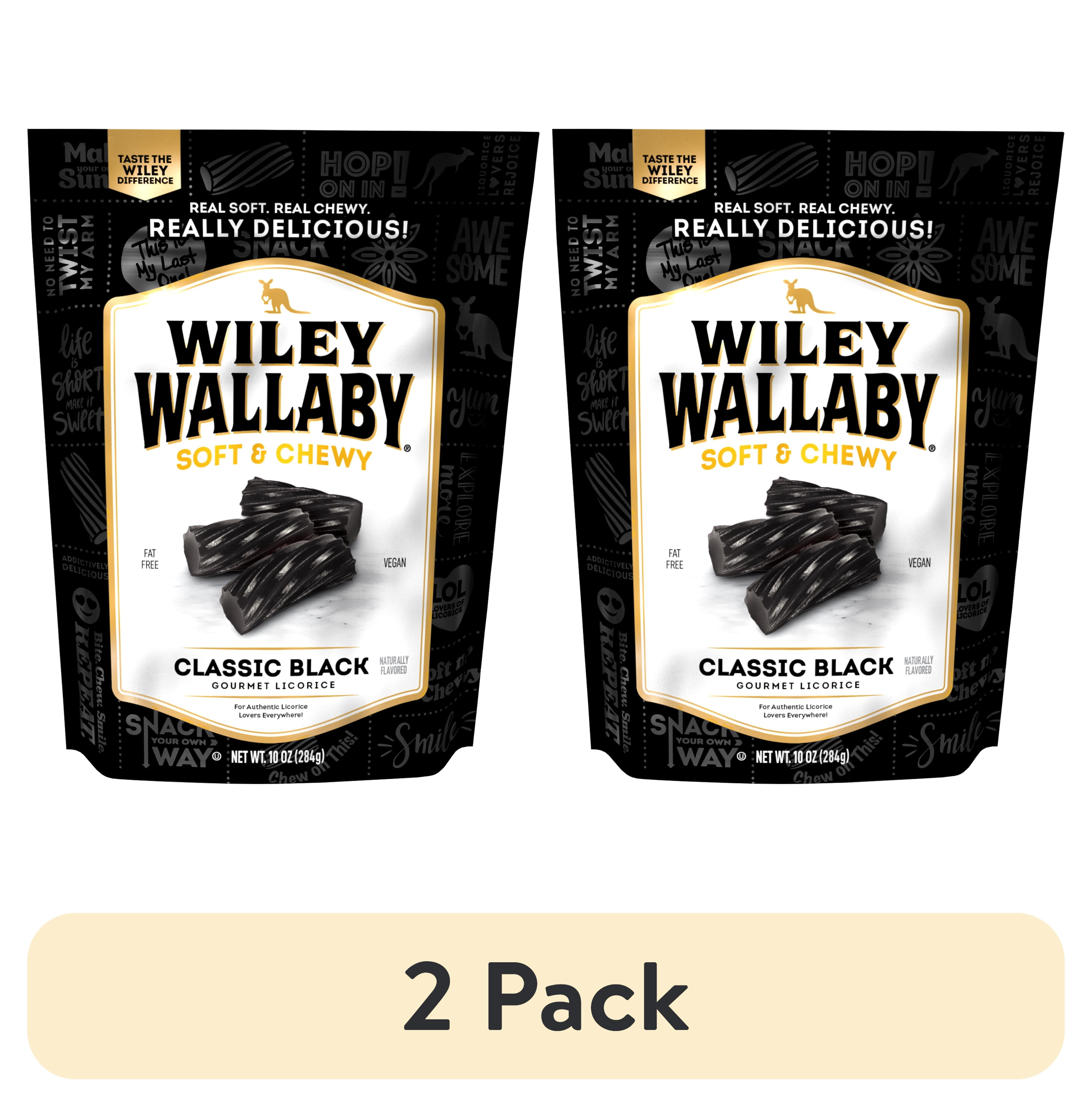 (2 pack) Wiley Wallaby Classic Black Licorice Candy, 10 oz. Bag ...