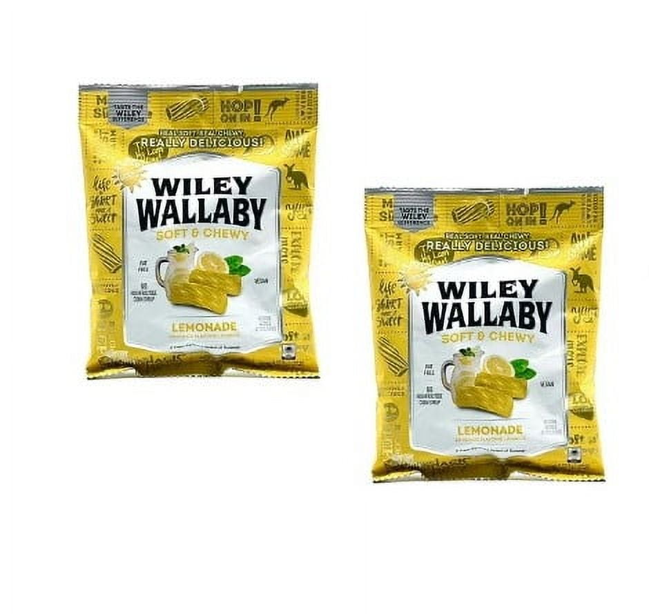 Wiley Wallaby Lemonade Licorice Candy Vegan No High Fructose Corn Syrup ...