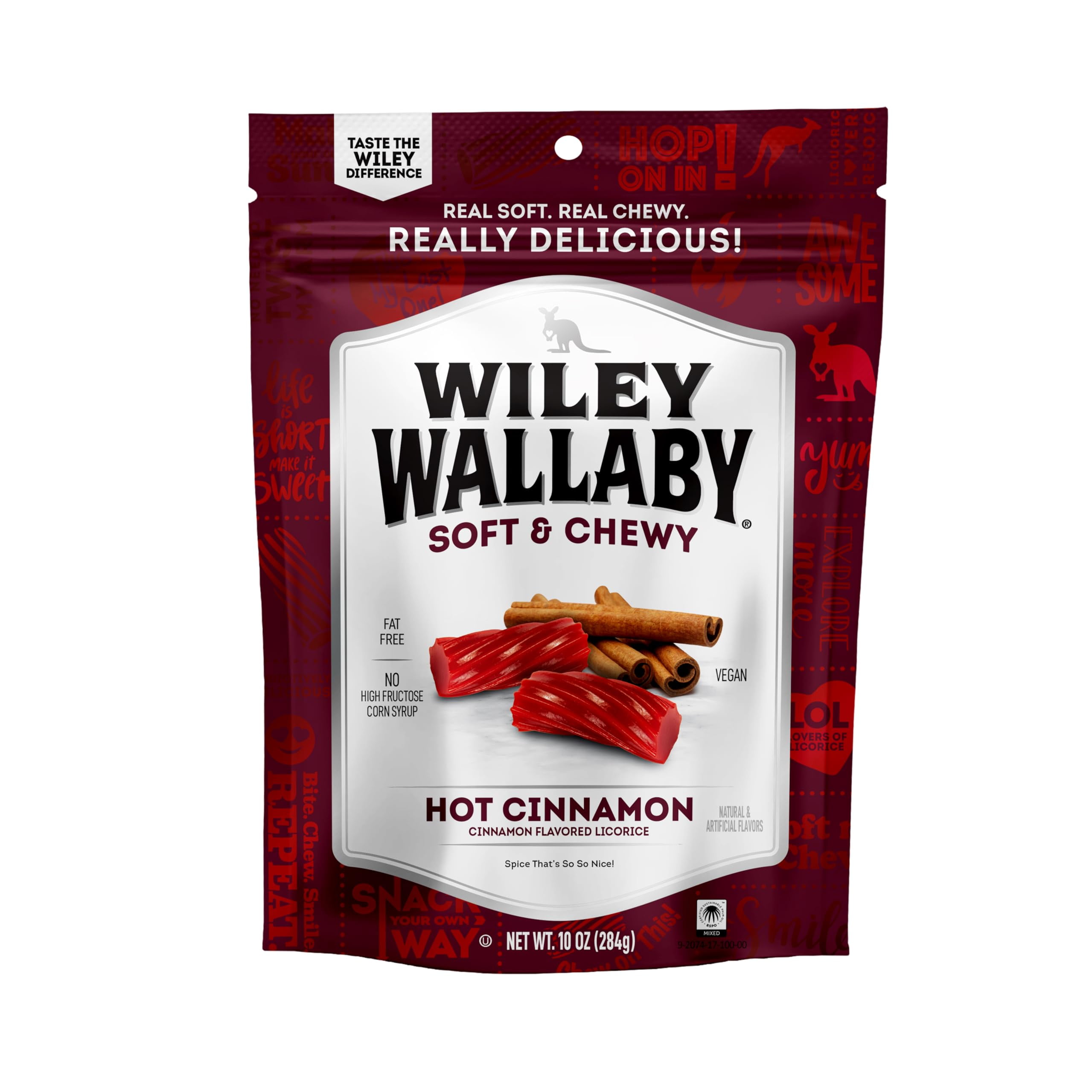 Wiley Wallaby Licorice 10 Ounce Classic Gourmet Soft & Chewy Australian ...