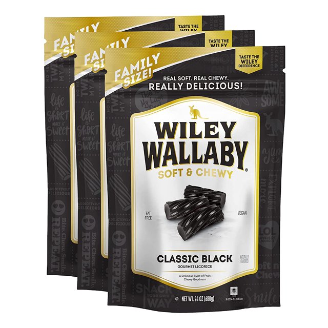 Wiley Wallaby Licorice 24 Ounce Classic Gourmet Soft & Chewy Australian ...