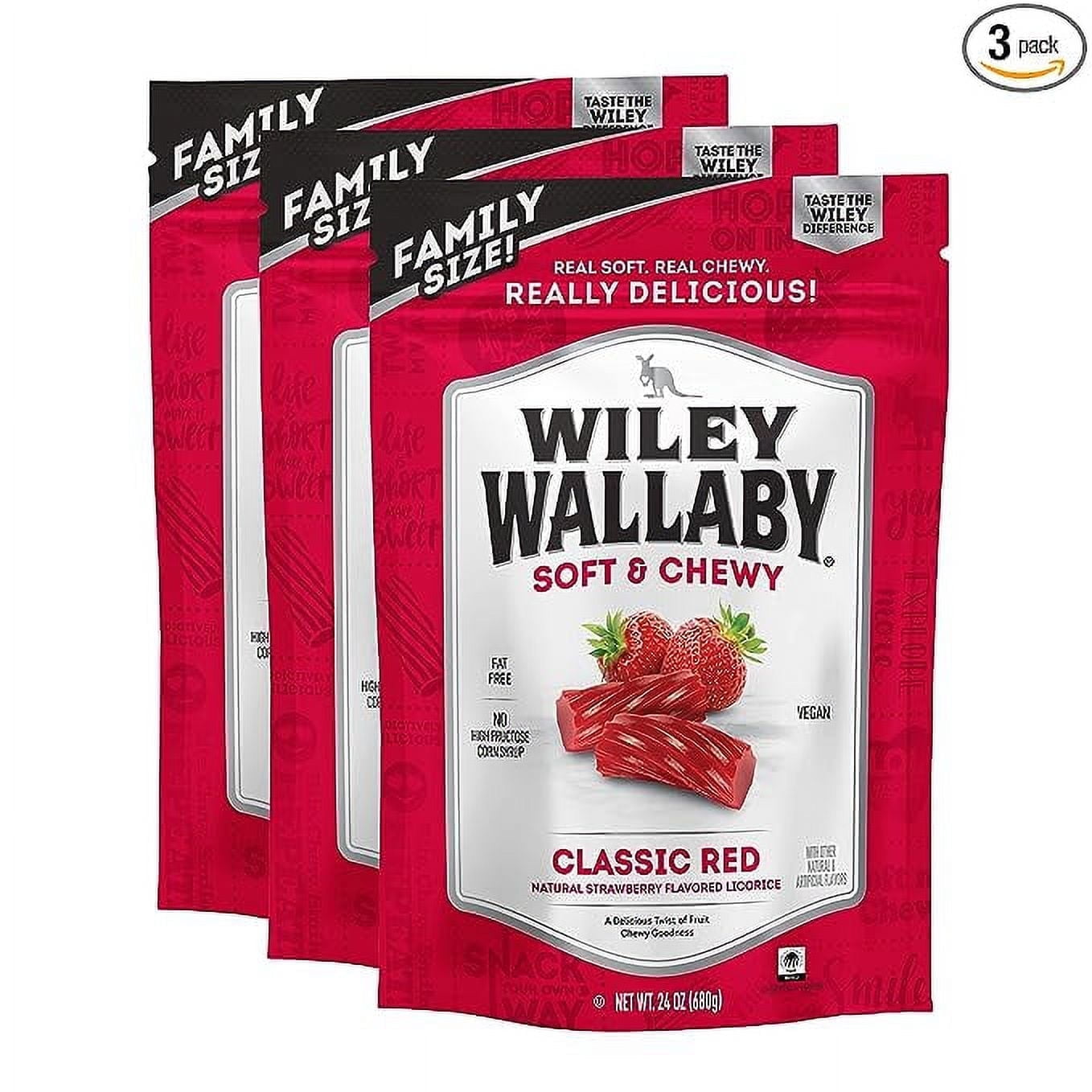Wiley Wallaby Licorice 24 Ounce Classic Gourmet Soft & Chewy Australian ...