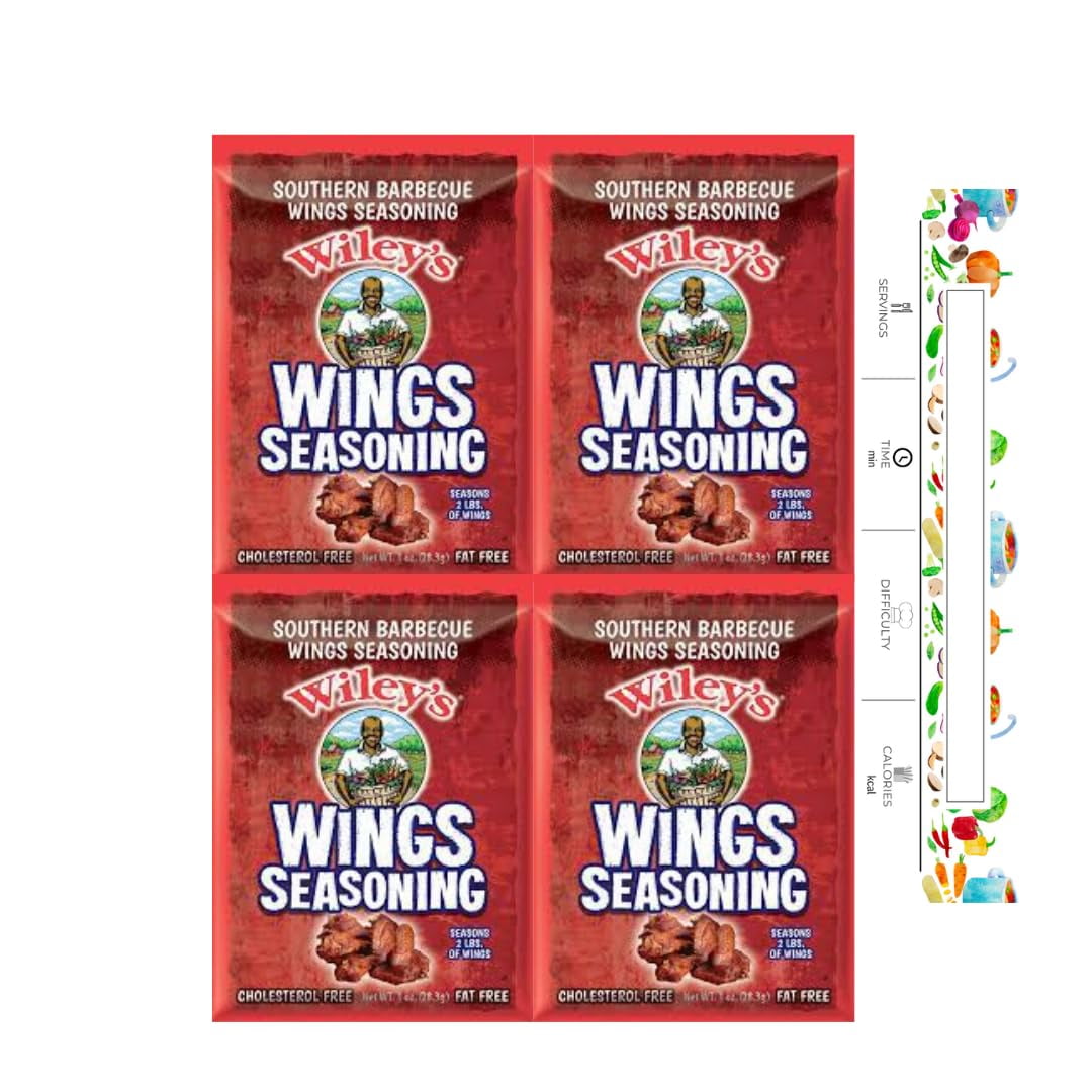 Wileys Chicken CM31 Wing Southern Barbecue 4 Pack Bundle with Blank ...