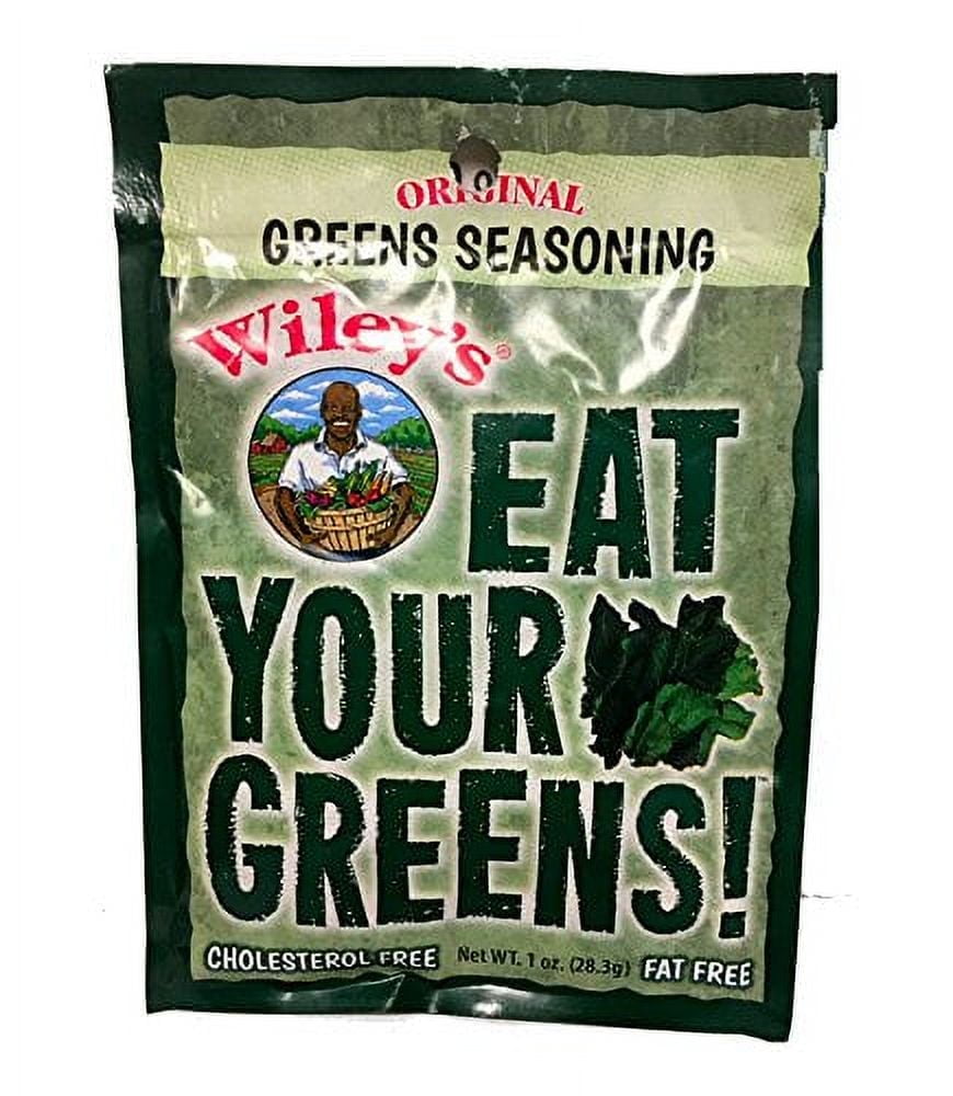 TeviRoom Wiley's Greens Seasoning, Ham and Bacon Flavor, 6 Packets, 1 ...