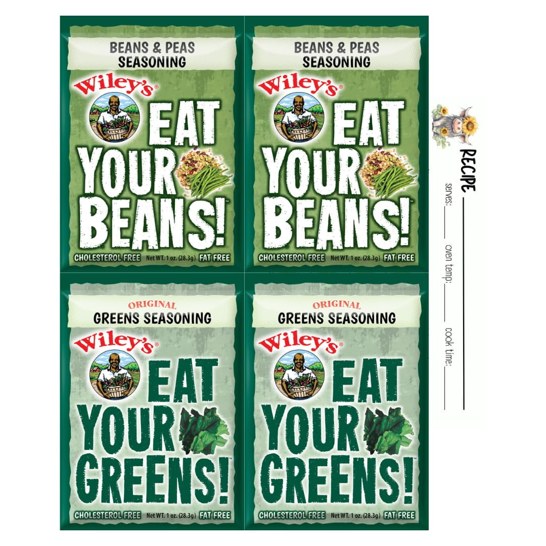 Wileys Vegetable Seasoning Variety TSF6 4 Pack Bundle | Greens ...