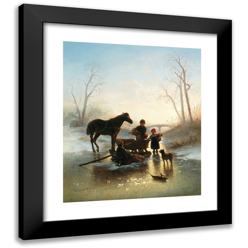 Wilhelm Alexander Meyerheim 12x14 Black Modern Framed Museum Art Print ...