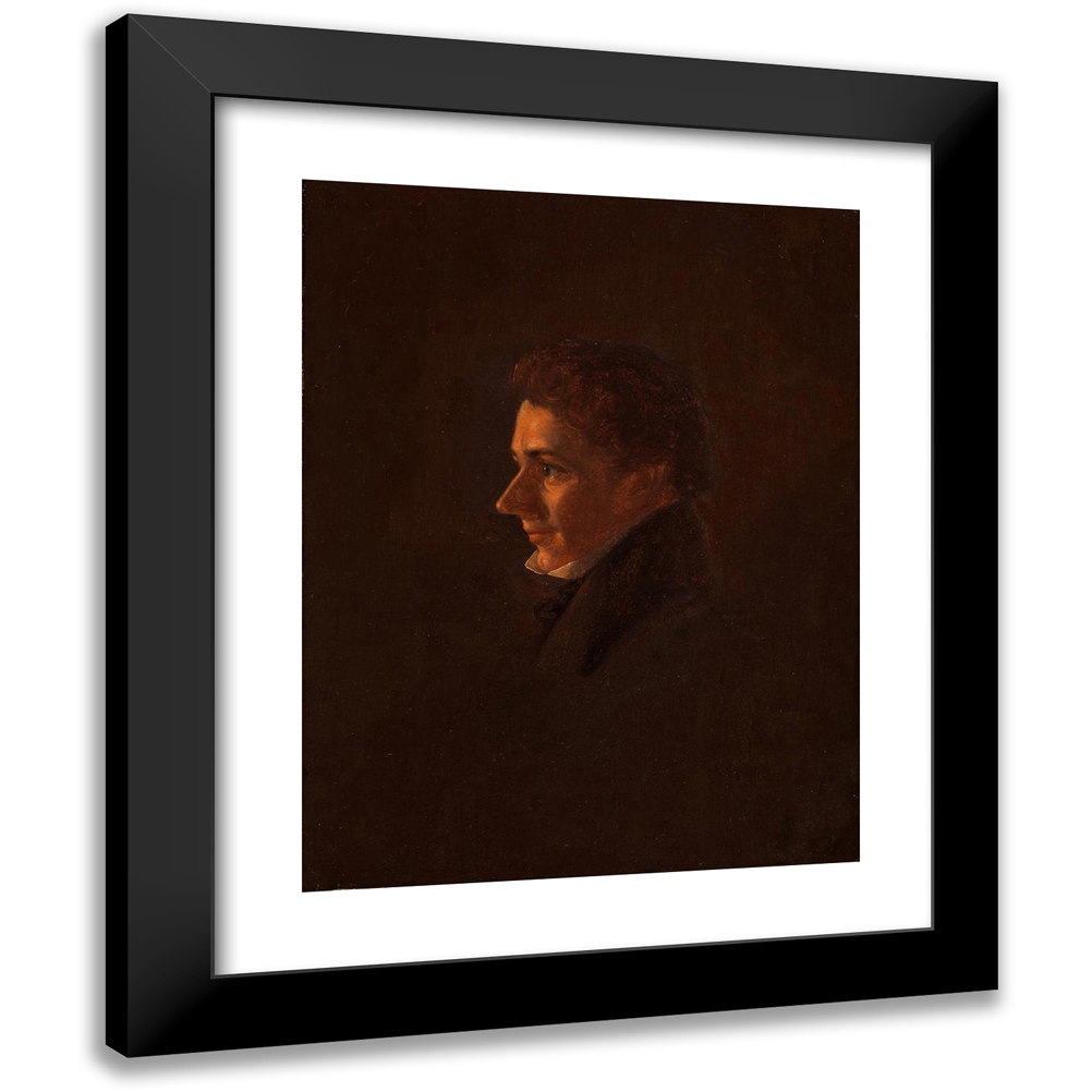 Wilhelm Bendz 12x14 Black Modern Framed Museum Art Print Titled ...
