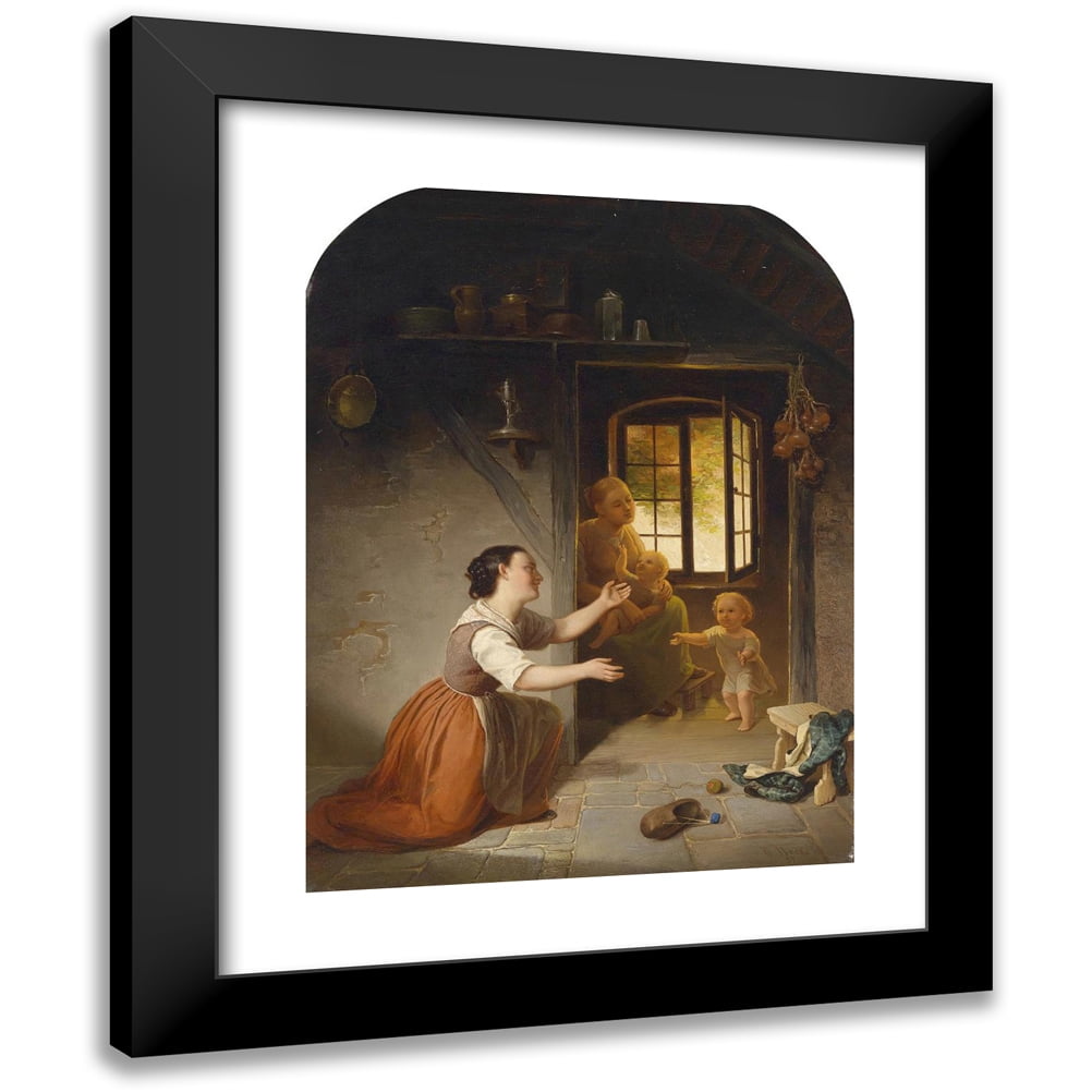 Wilhelm Emil Robert Heck 12x14 Black Modern Framed Museum Art Print ...