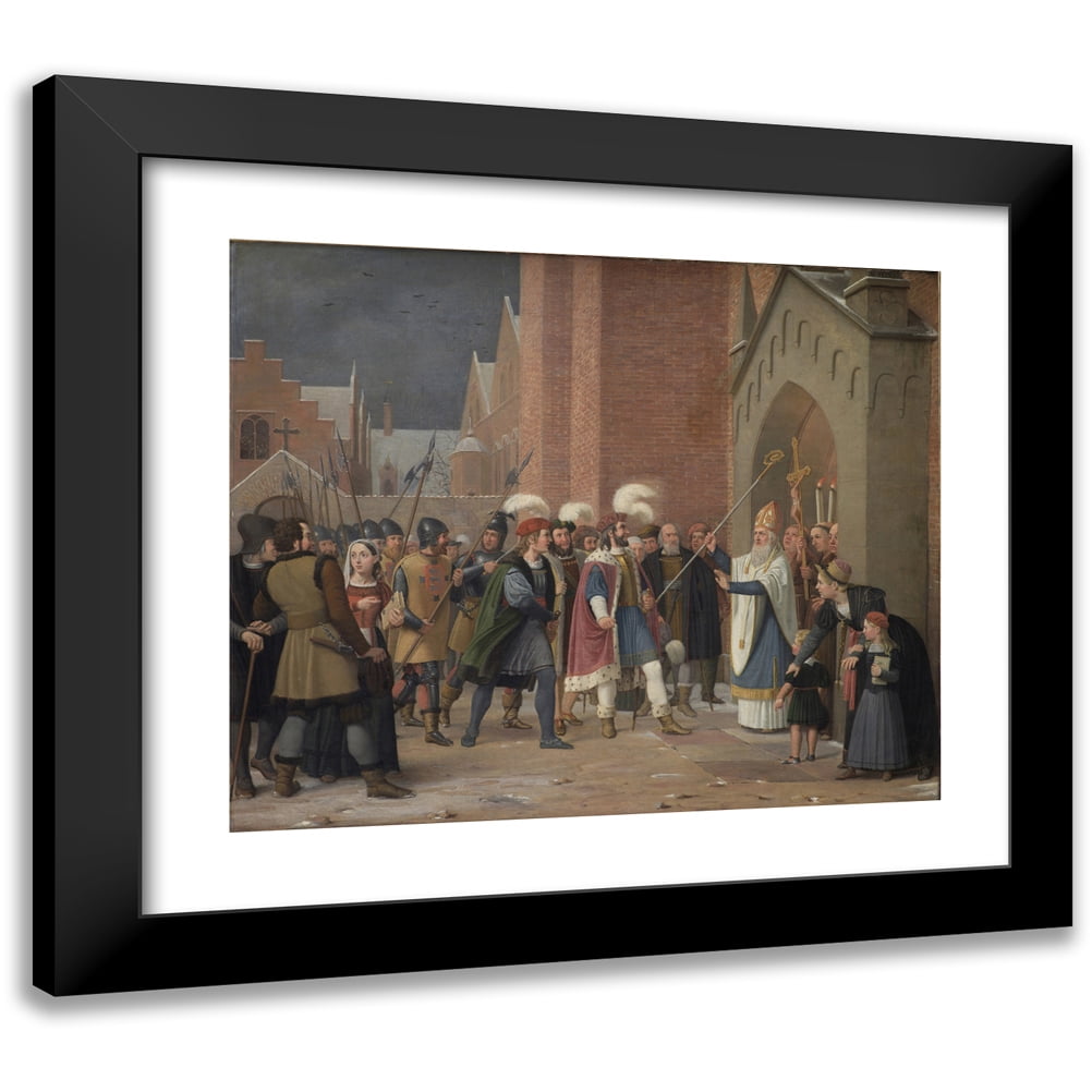 Wilhelm Marstrand 17x15 Black Modern Framed Museum Art Print Titled ...
