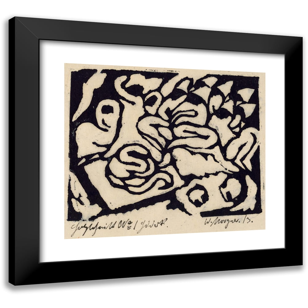 Wilhelm Morgner 17x15 Black Modern Framed Museum Art Print Titled ...