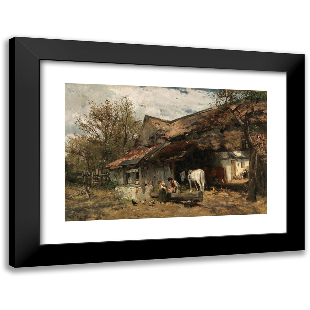 Wilhelm Velten 14x11 Black Modern Framed Museum Art Print Titled - A ...