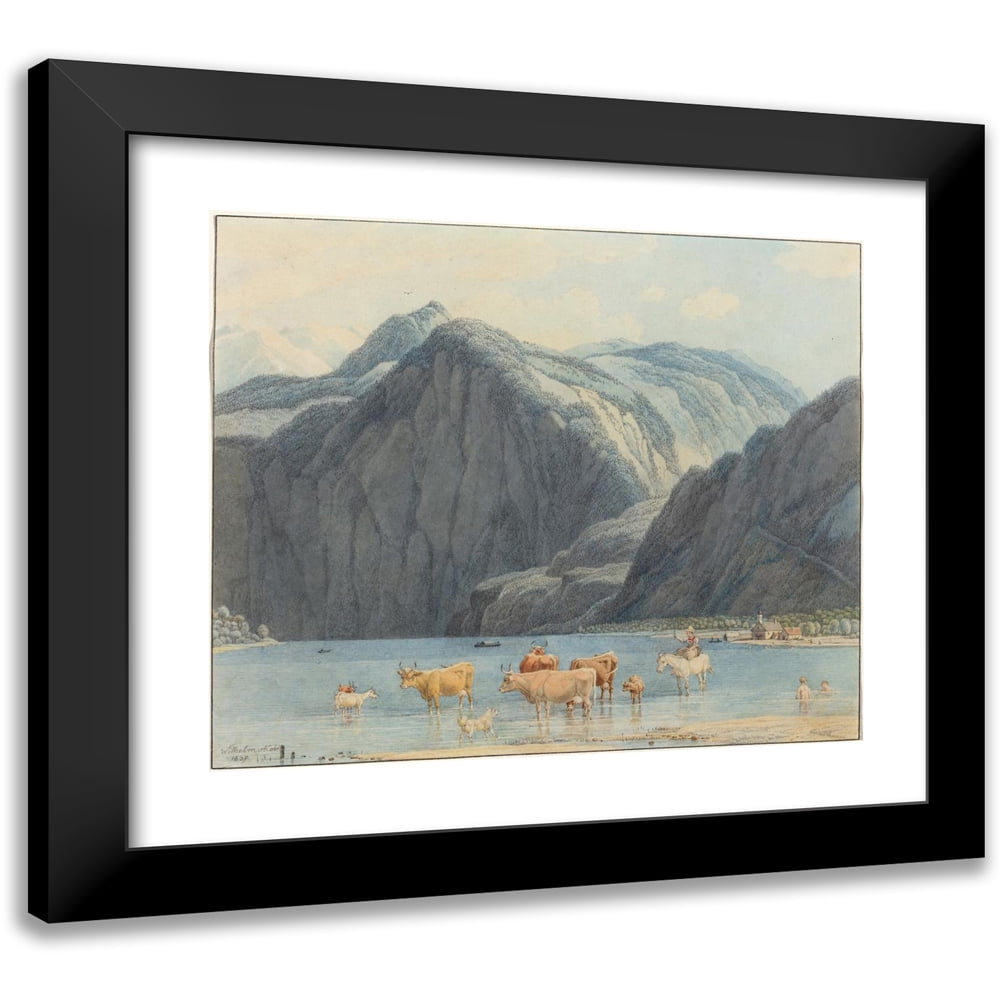 Wilhelm von Kobell 23x20 Black Modern Framed Museum Art Print Titled ...