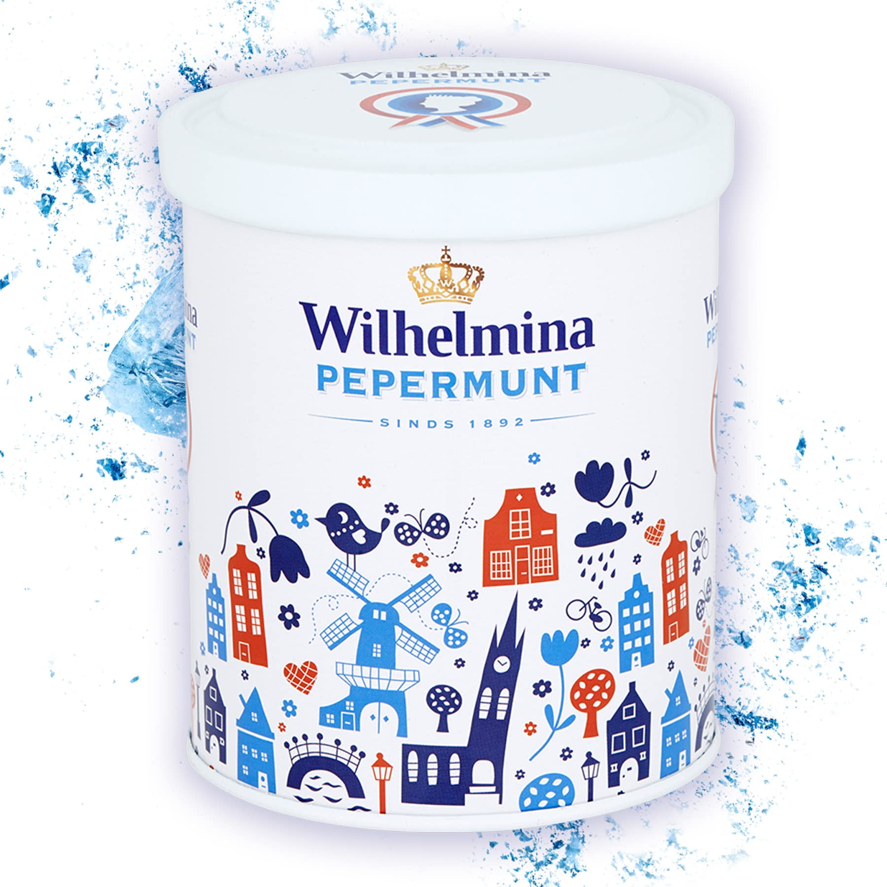 Wilhelmina Peppermints - 17.6oz Holland Design Tin - Walmart.com