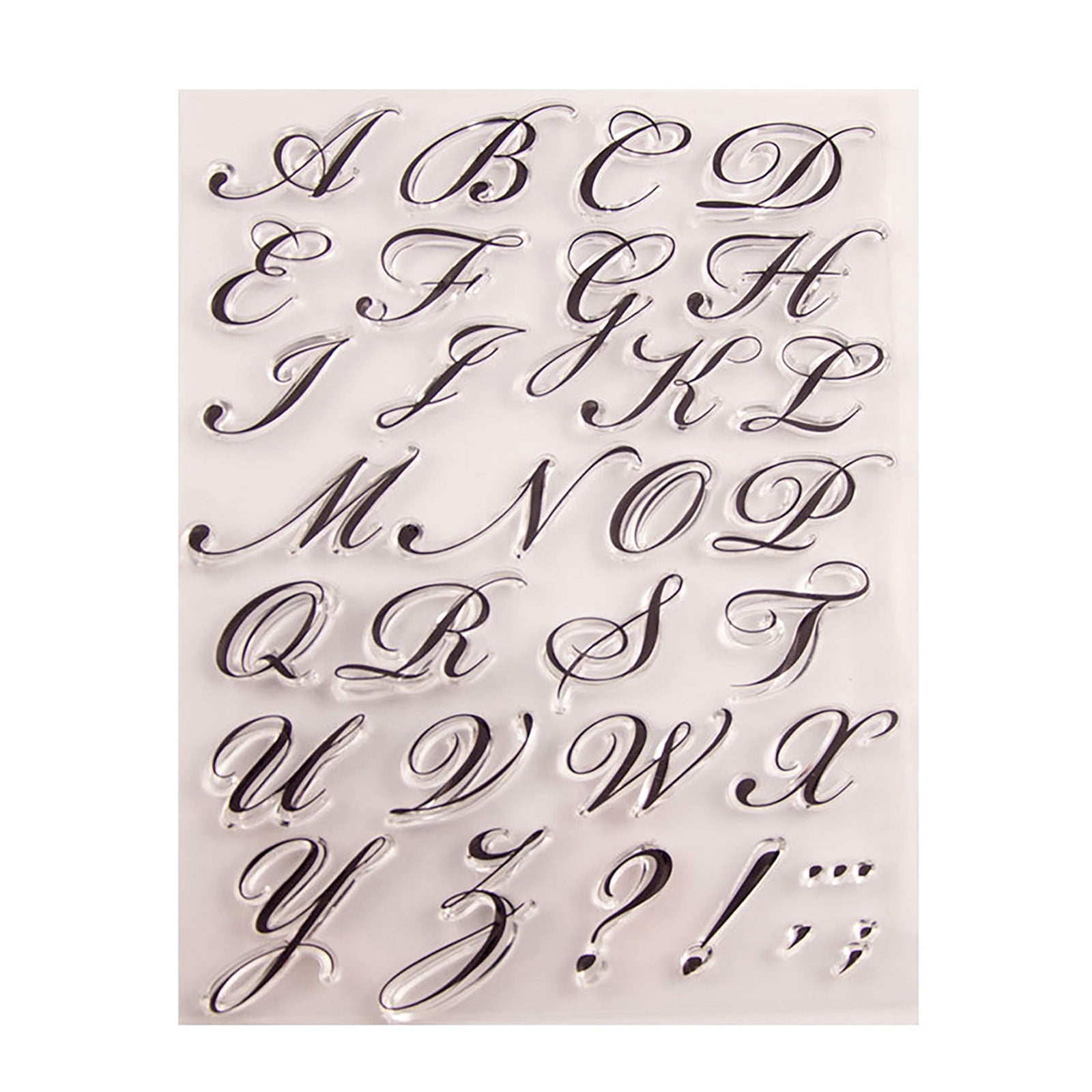 Wilinohome Alphabet Embosser Stamp Cake Decor Baking Bakeware Letters ...