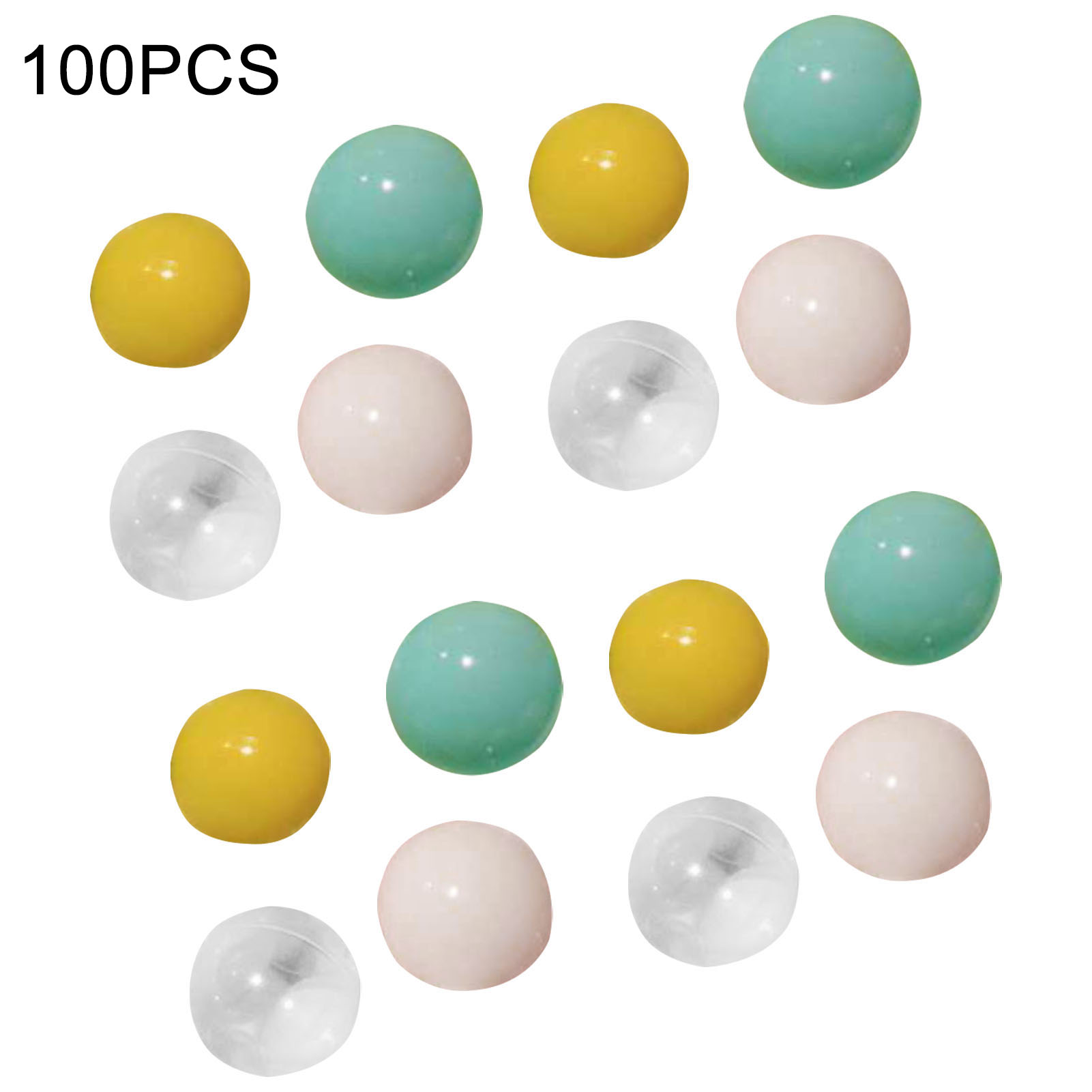 Wilitto 100Pcs Ocean Balls,Thickened Eco-friendly Smooth Reusable Bite ...