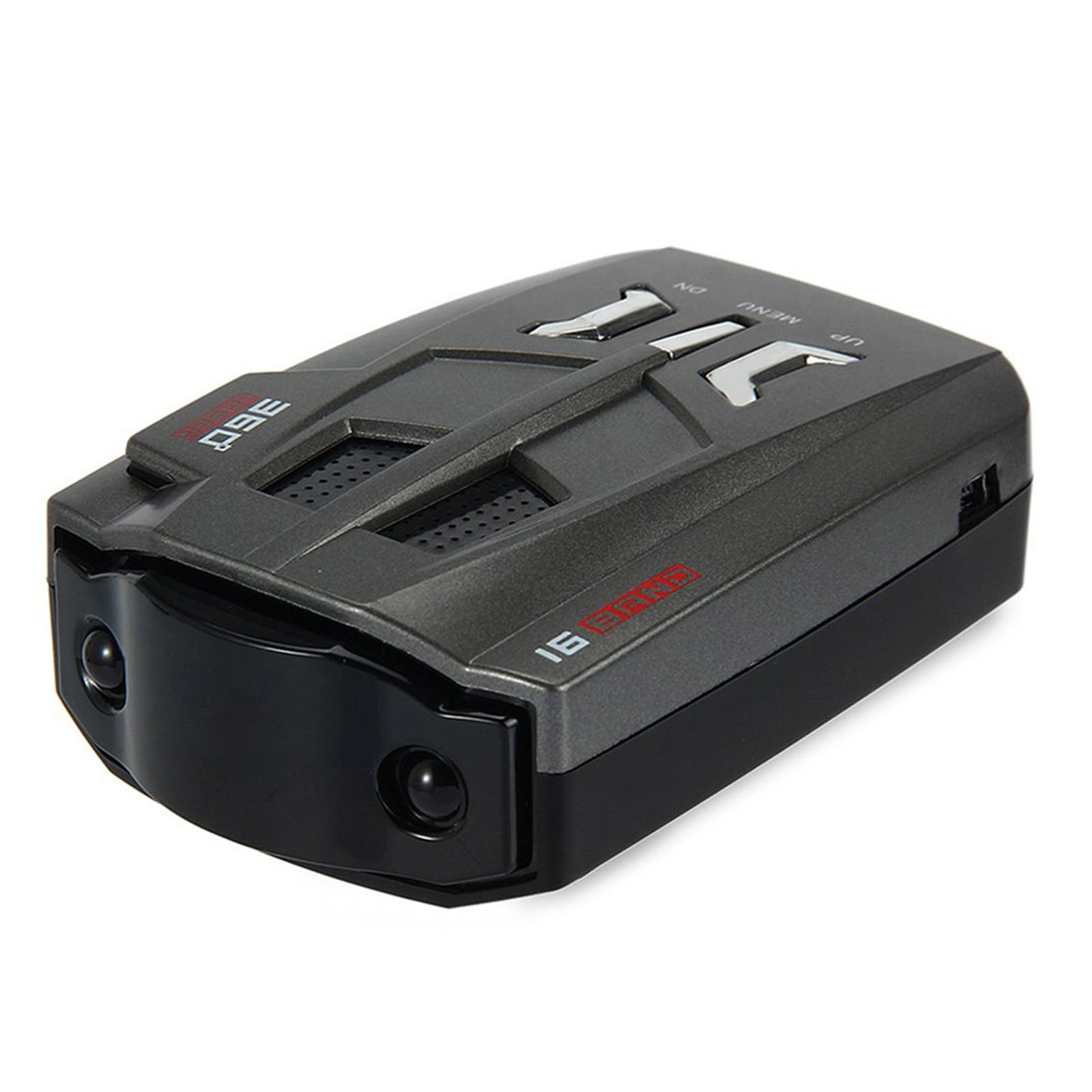 Wilitto 12V 16 Band 360 Degree V9 Car Auto Driving Speed Voice Alert Warning Detector Iron Grey ...