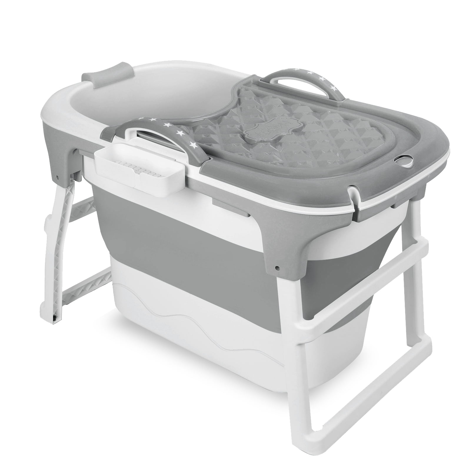 Wilitto 40.6 Inch Portable Folding Bathtub, Small Foldable Tub with ...