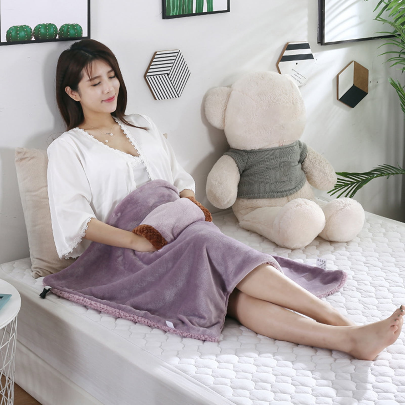 Wilitto Electric Blanket,Lock in Warmth Soft Thicker Pocket Design ...