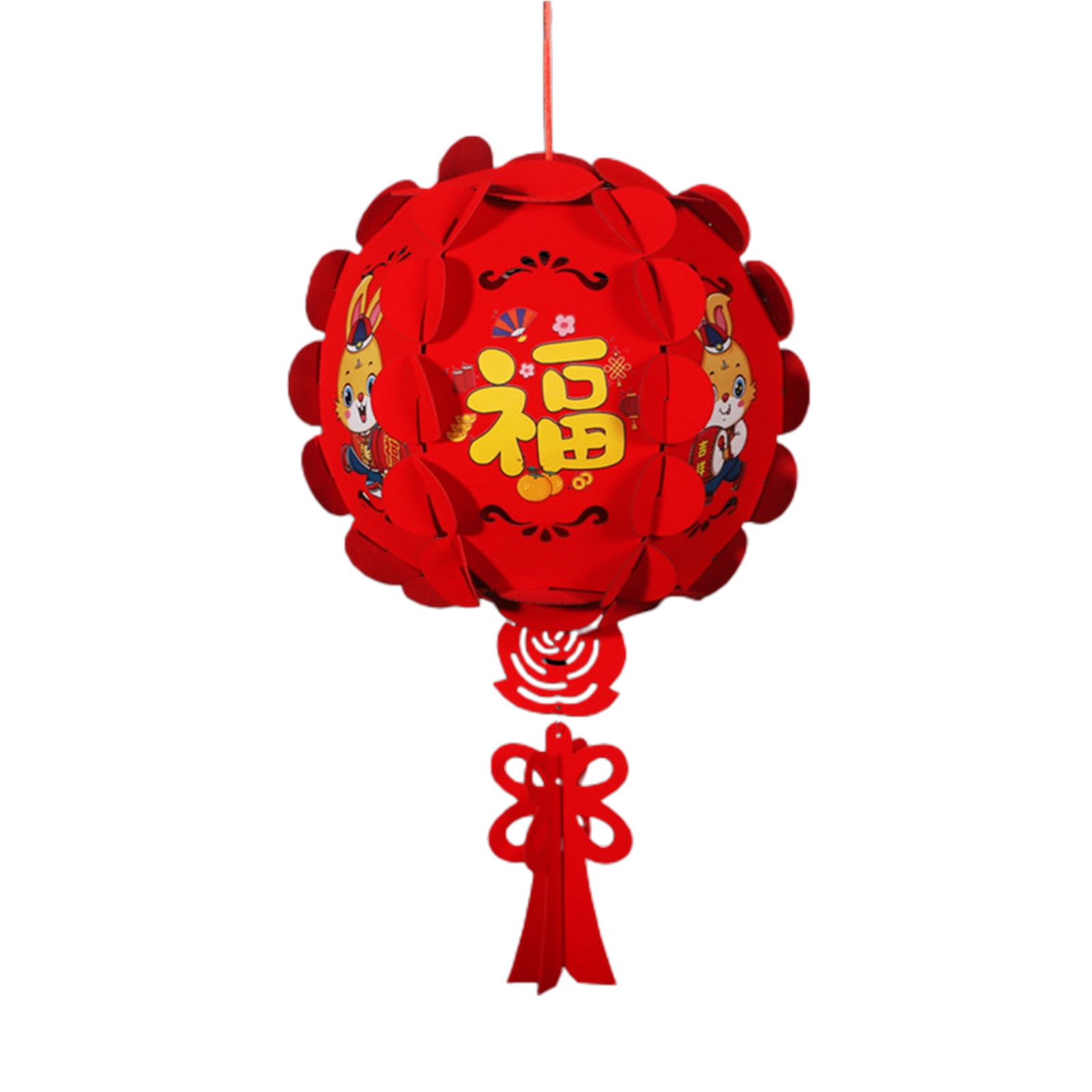 Wilitto Spring Festival Lantern Cute Cartoon Rabbit Blessing Words ...