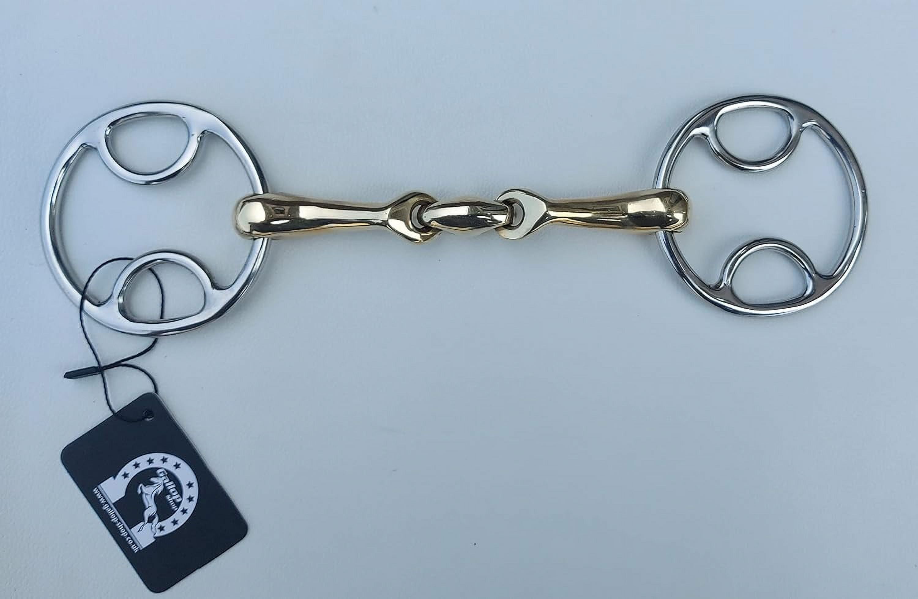 Wilkie Bevel Verbindend Angled Snaffle Bit/Horse Bits - Walmart.com