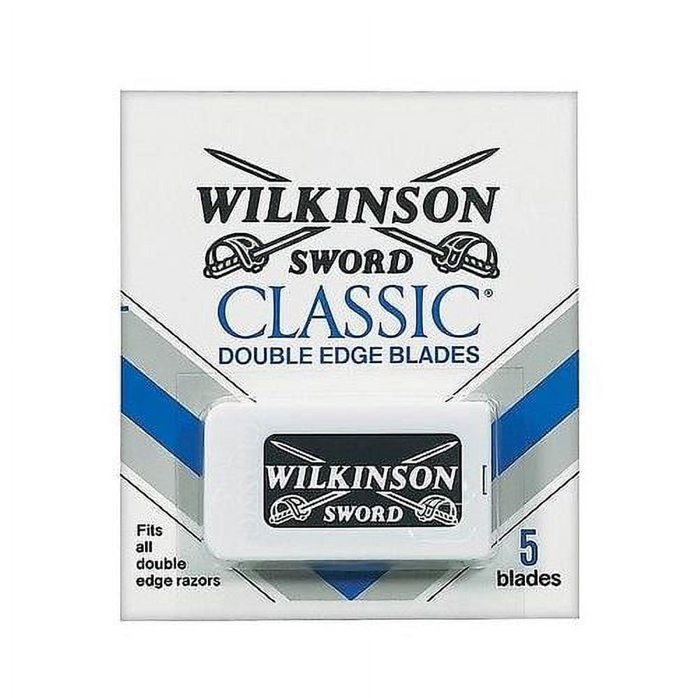 Wilkinson Sword Classic Double Edge Razor Blades, Smooth Shave, 5 Packs ...