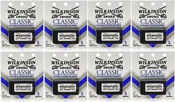 Wilkinson Sword CLASSIC Double Edge Razor Blades (8 packs of 5 = 40 ...