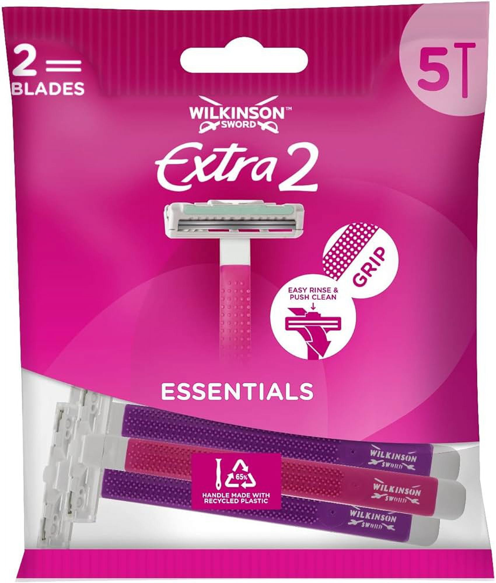 Wilkinson Sword Extra 2 Beauty Disposable Razors 5 Count - Walmart.com