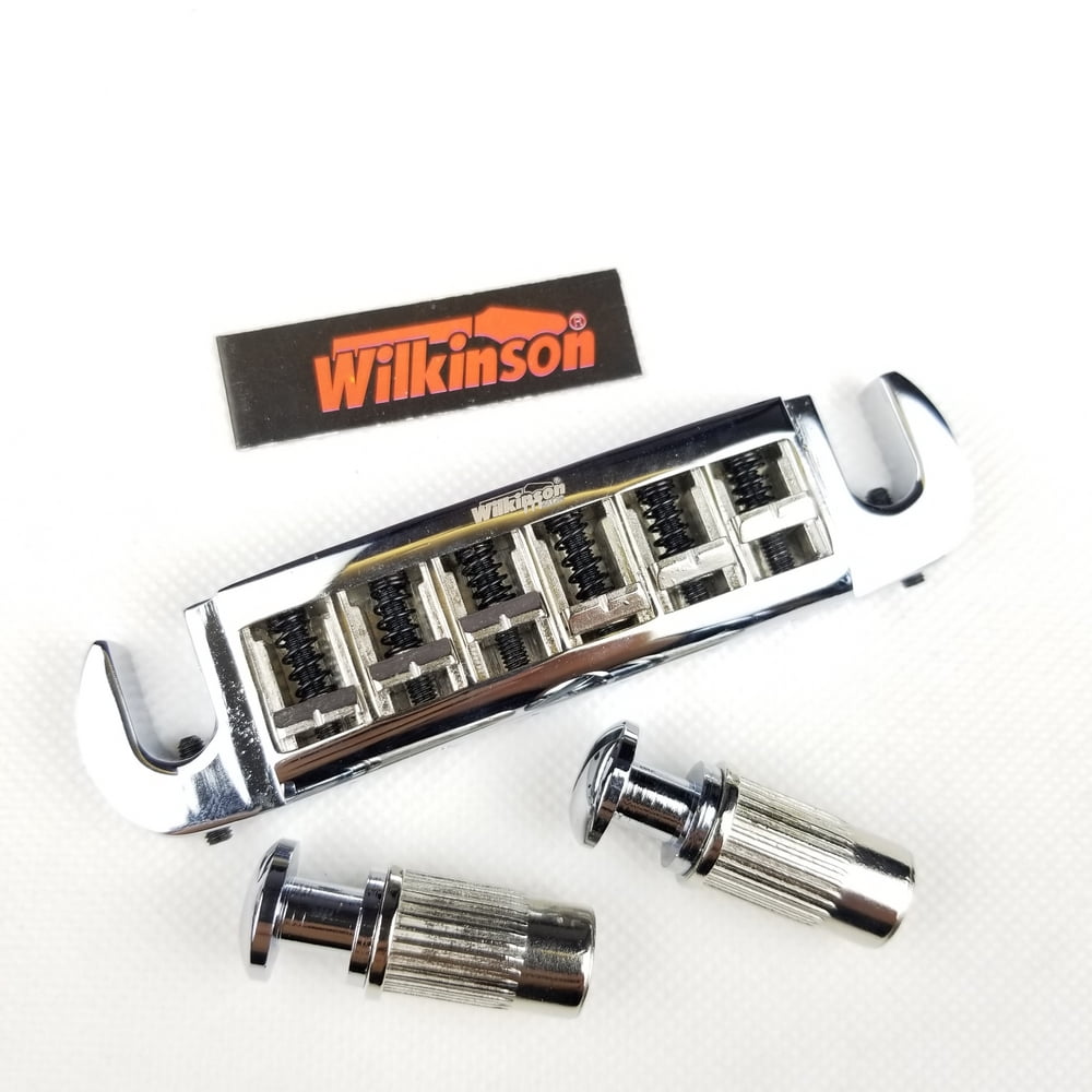 Wilkinson WOGT3 Tailpiece Bridge For LP Electric Guitar Chrome Silver ...