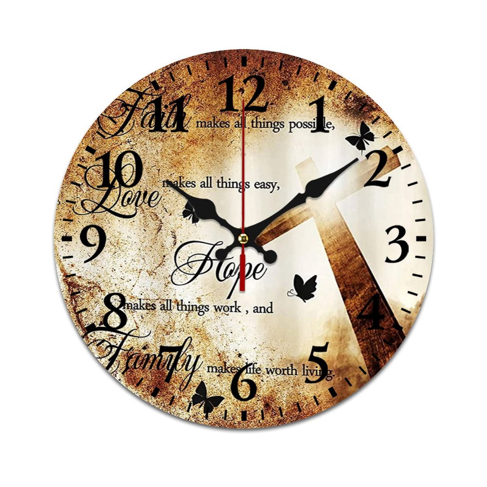 Will Always Have Hope Wall Clock Modern Design Clocks Wall Hanging Home ...