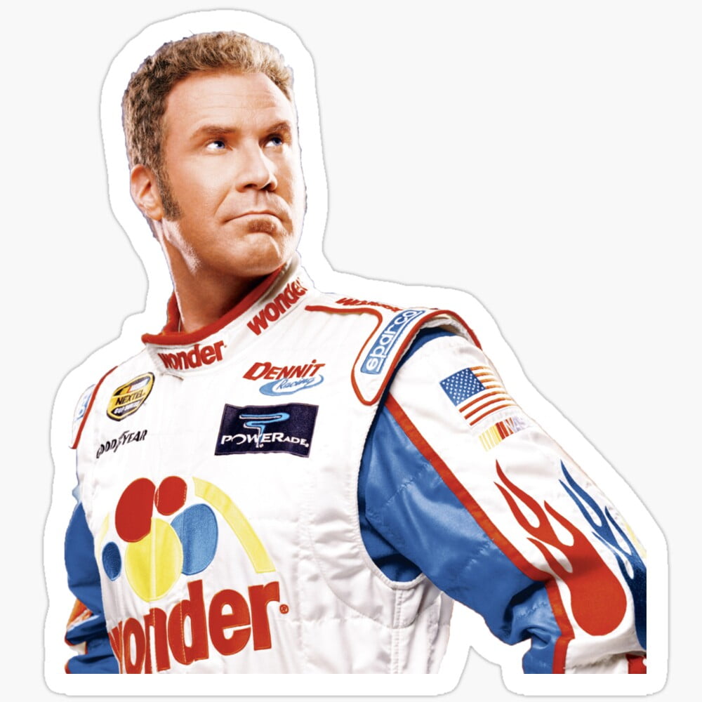 Will Ferrell Talladega Nights Ricky Bo.Bby Sticker Phone Decal Water ...