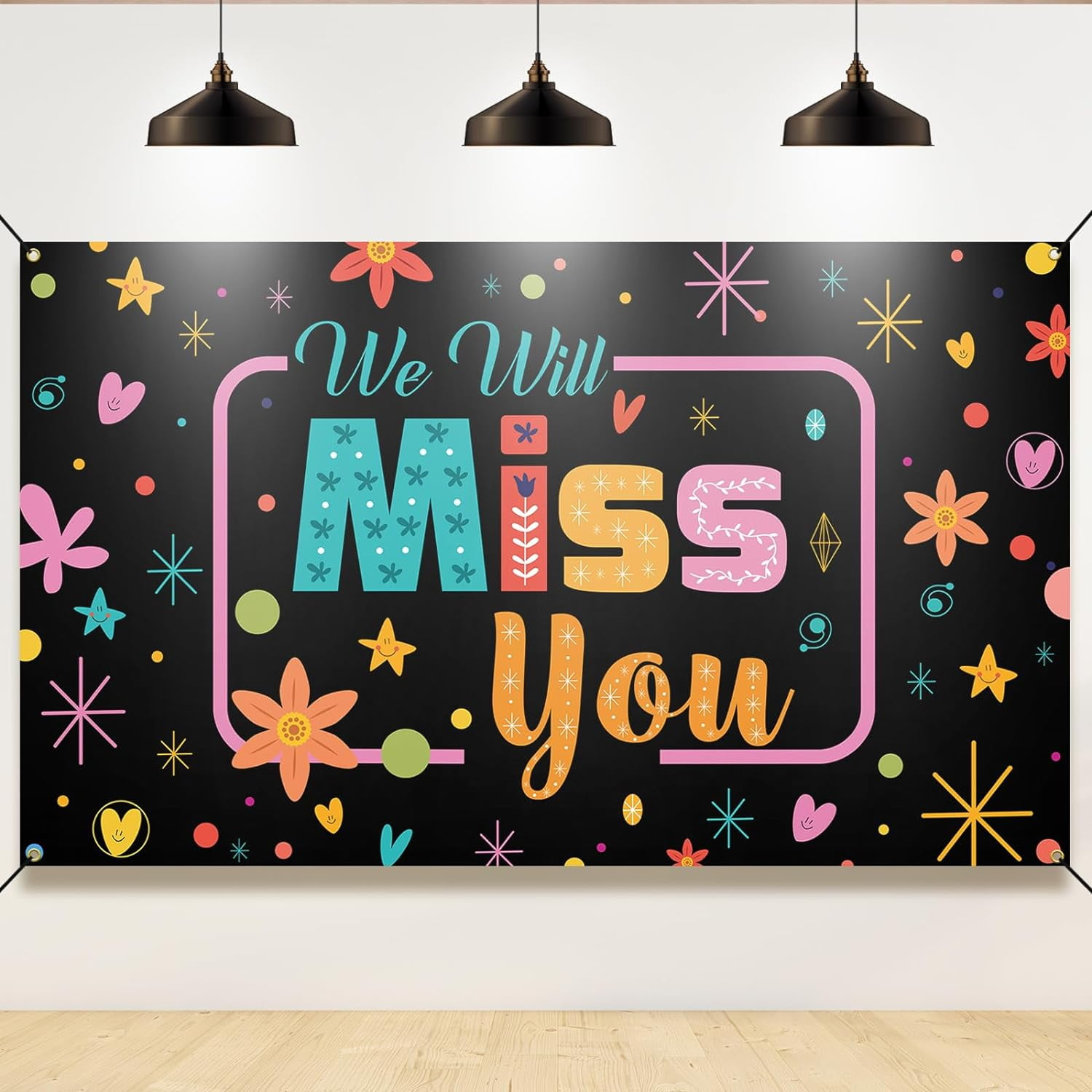We Will Miss You Backdrop, Going Away Party Decorations, Farewell Photo ...