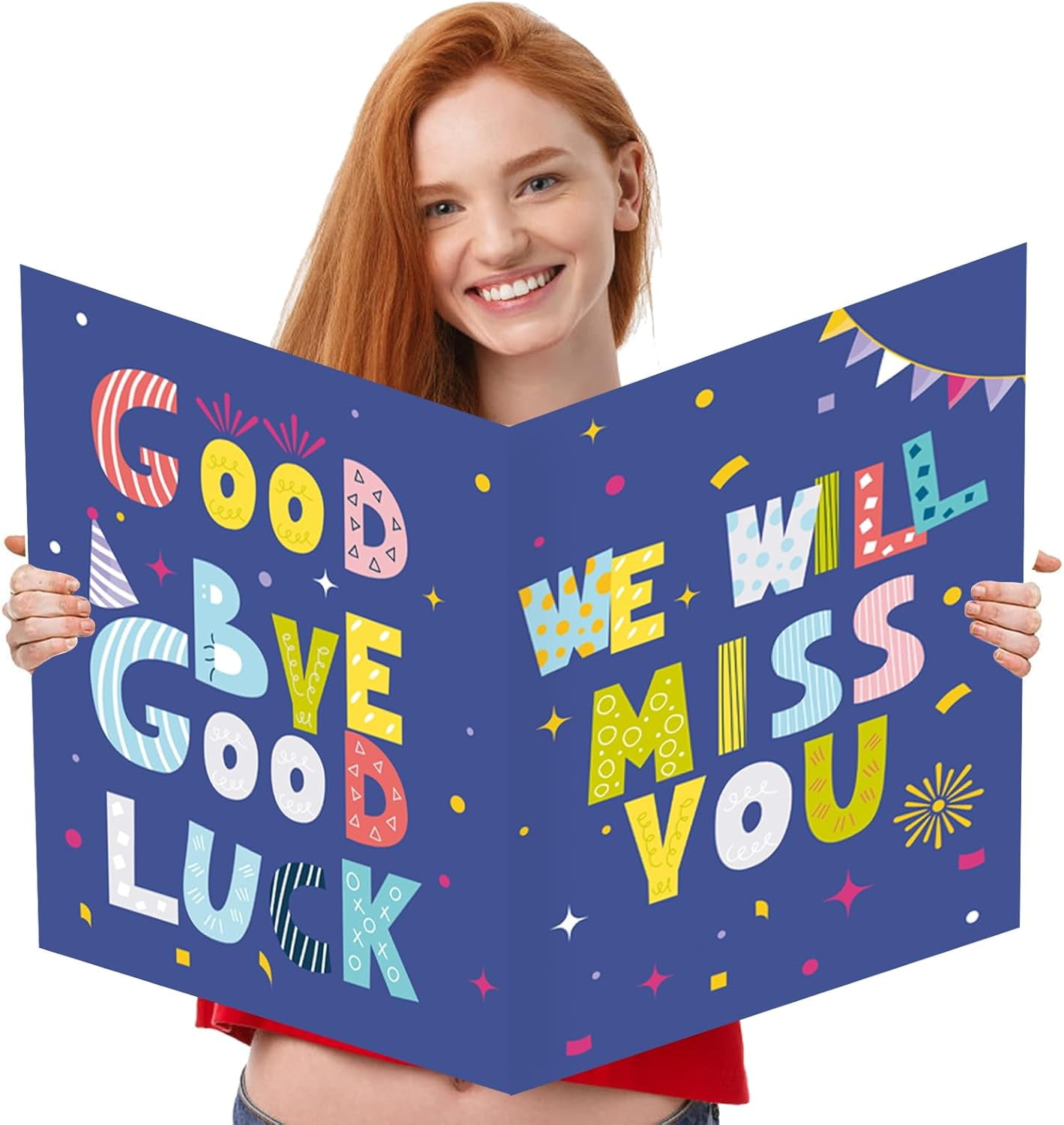 We Will Miss You Card,Farewell Party Decorations, Jumbo Farewell Card ...