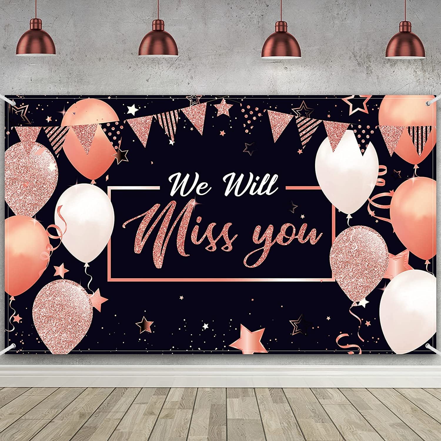We Will Miss You Party Decorations, Extra Large Going Away Party Backdrop Miss You Photography ...